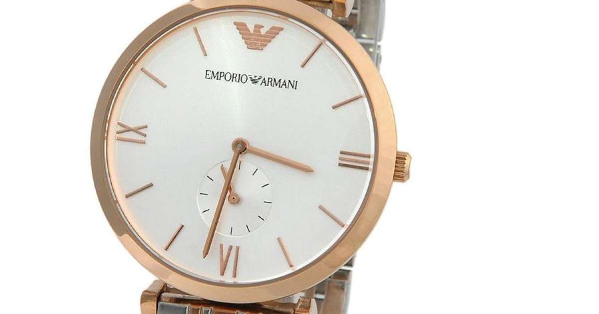 Часы Emporio Armani AR1677 Silver-Gold/Gold/White копия, купить в ...