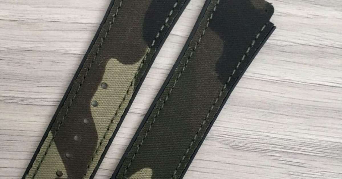 Ремешок для часов Hublot Textile Military Dark Green (25х22 мм) купить ...